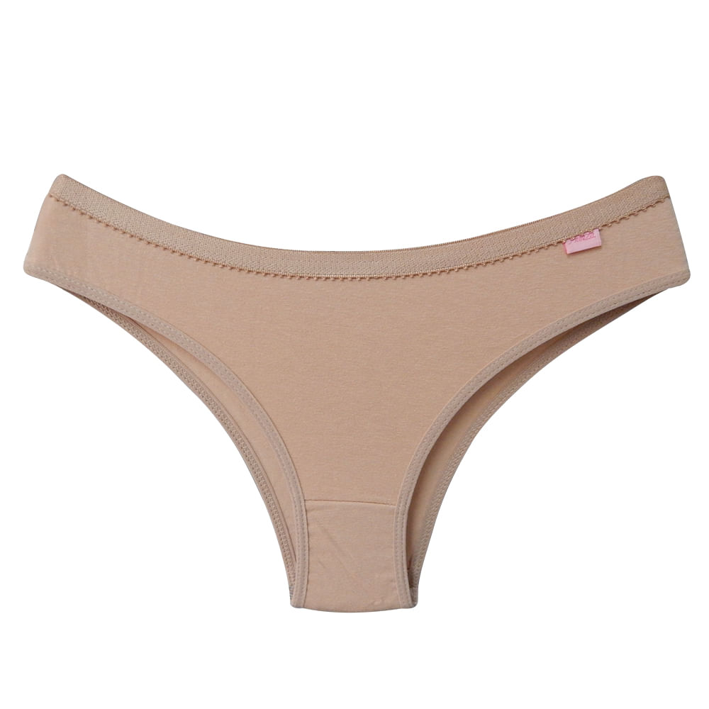 Calcinha Tanga Feminina Com Algodão Salmao Pintima Store Intima Varejo